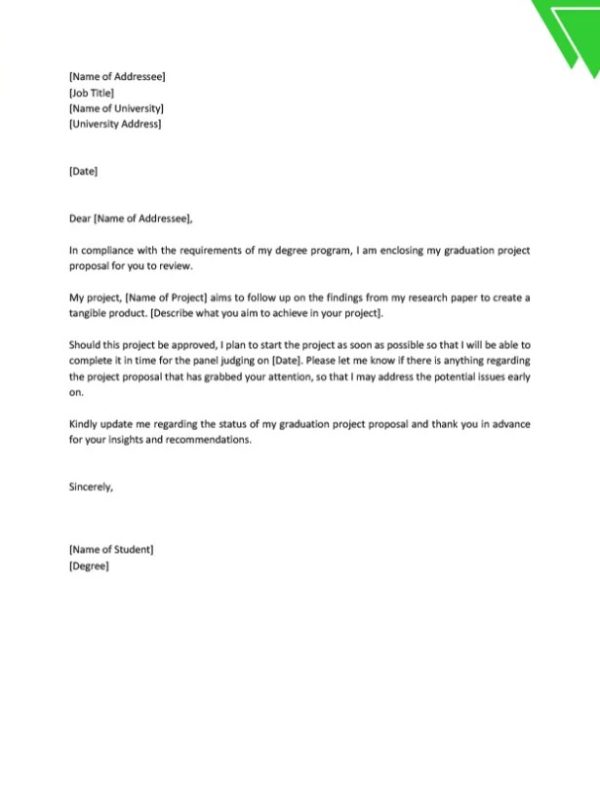 Graduation Project Proposal Template – PreWrite