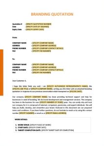 Branding Quotation Template – PreWrite