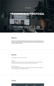 Ecommerce Proposal Sample Template – PreWrite