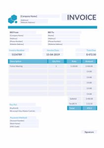 Educational Consultant Invoice Template – PreWrite