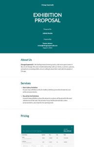 Exhibition Proposal Template – PreWrite