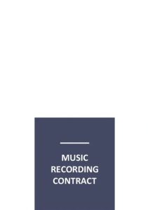 Music Recording Contract Template – PreWrite
