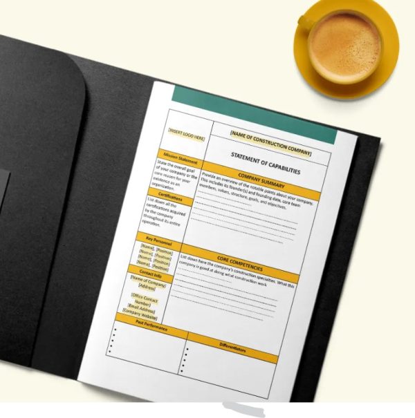 Sample Construction Statement of Work Template – PreWrite