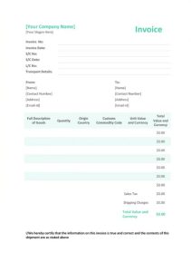 Simple Proforma Invoice Template – PreWrite