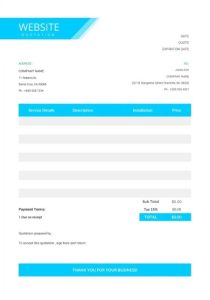 Website Quotation Template – PreWrite